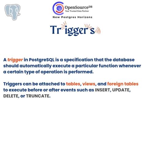 Postgresql Triggers Postgresql Postgresql Databasedevelopment