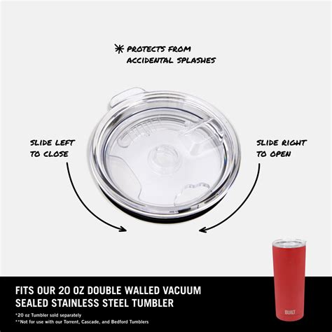 20oz Tumbler Replacement Lid Built Ny