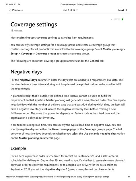Coverage Settings Pdf
