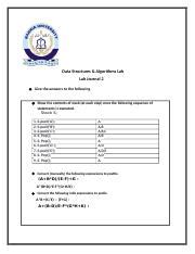 Data Structures Algorithms Lab Stack Operations And Course Hero