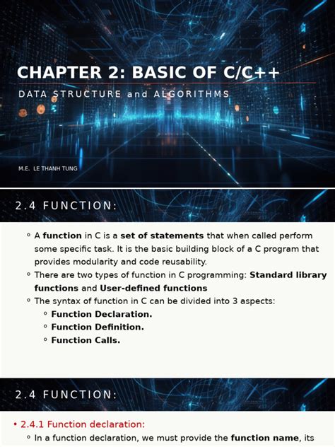 Chapter 2 Basic Of C Function In C Pdf Parameter Computer Programming Software