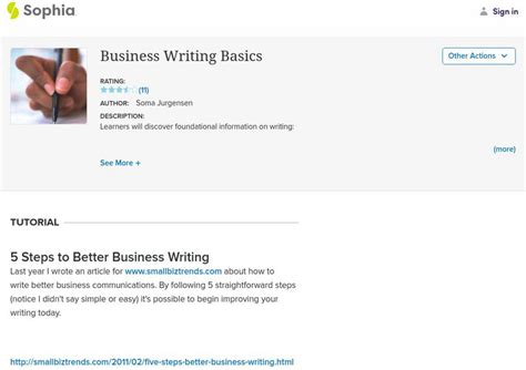 Sophia Business Writing Basics Ppt For 9th 10th Grade Lesson Planet