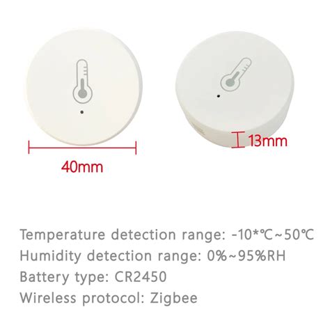 스마트 홈 용 배터리 온도 습도 센서가있는 Tuya Smart Zigbee 스마트 온도 및 습도 센서 무선 보안 Ih K009