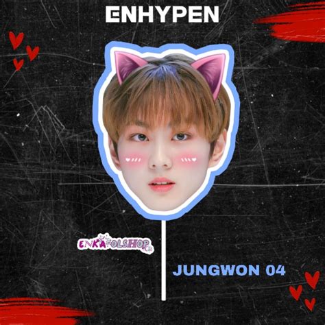 Jual Fan Face Kipas Muka Enhypen Jungwon Handfan Kipas Kpop Kipas