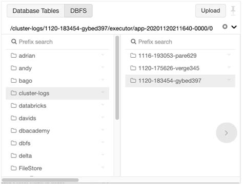 how where can i see a list of my dbfs files databricks community 19303