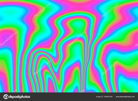 Abstract Holographic Texture Neon Vivid Color Palette Synthwave