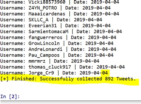 search twint in a for loop not working after first pass · issue 389 · twintproject twint · github