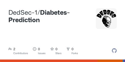 GitHub DedSec 1 Diabetes Prediction