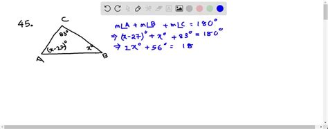 SOLVED Find The Missing Angle Measures
