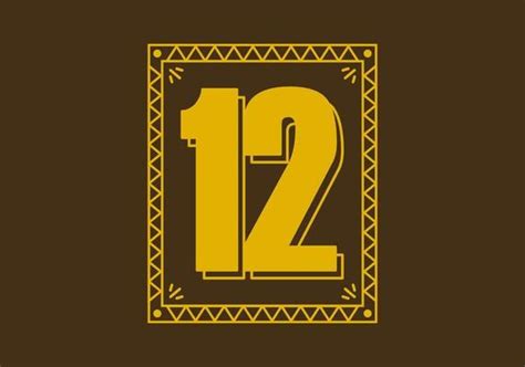 Numbers 1 12 Vector Art Icons And Graphics For Free Download