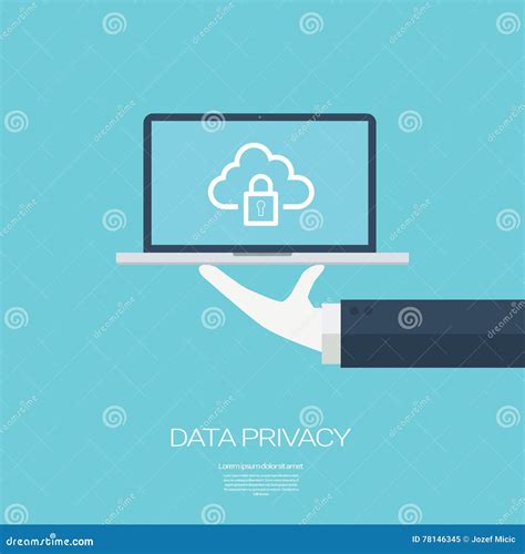 Data Privacy In Cloud Computing Technology With Digital Devices Icons And Applications For