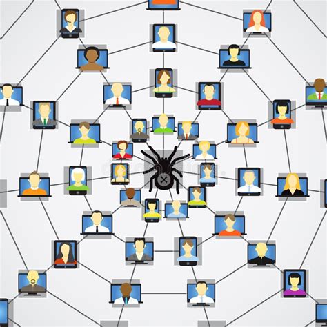 Abstract Scheme Of Modern Computer Network Stock Vector Illustration Of Element Modern 62244830