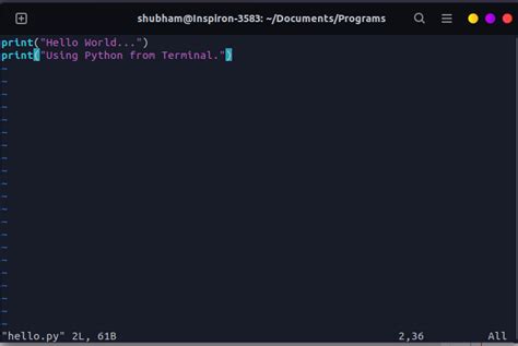 Open And Run Python Files In The Terminal Geeksforgeeks