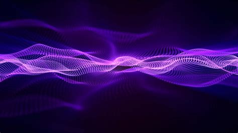 Ethereal Waves Of Bright Particles With Soft Purple Blue Glow Effect Seamless Loop Abstract