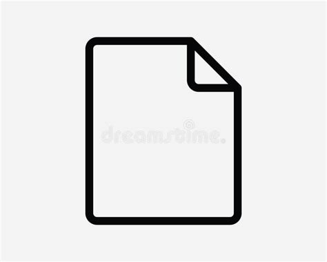 File Icon Folder Document Paper Sheet Blank Empty Note Notepad Contract Memo Text Form App Thin