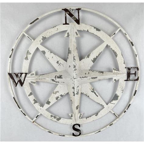 Nautical Metal Barn Compass