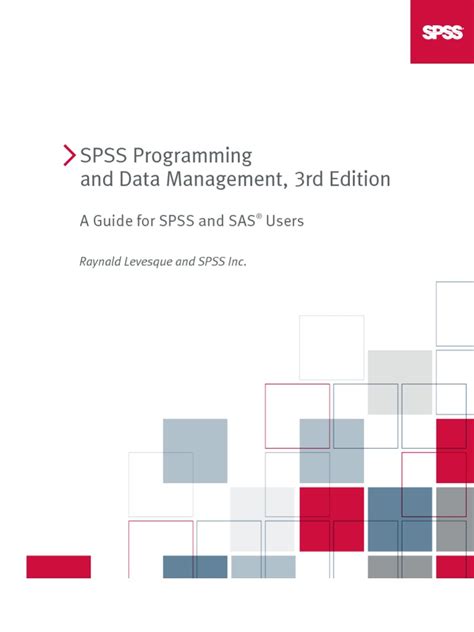 Spss Programming And Data Management 3rd Edition Pdf