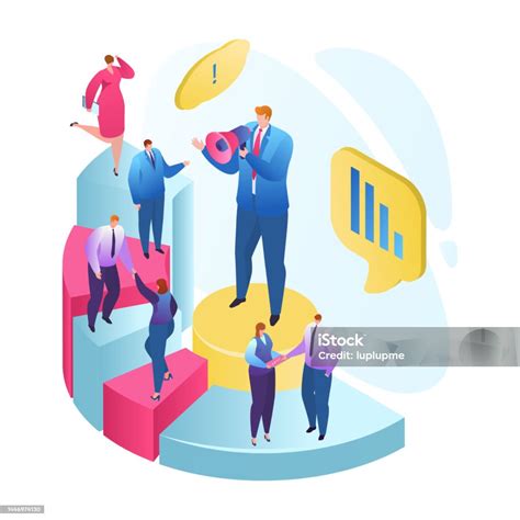 팀워크 전략 비즈니스 개발 목표 벡터 일러스트레이션 팀 컨셉의 마케팅 비전 계획 비즈니스 인력 그룹이 일합니다 개념에 대한 스톡