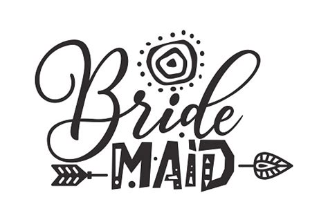 신부 팀 부족 타이포그래피 웨딩 카드 손으로 그린 스타일로 파티 인용문을 레터링합니다 결혼 초대장 포스터 벡터 일러스트 레이 션 0명에 대한 스톡 벡터 아트 및 기타 이미지