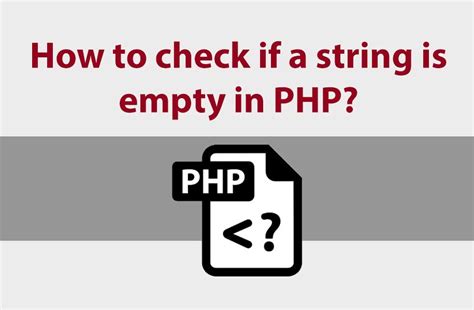 How To Check If A String Is Empty In Php Athenalinks
