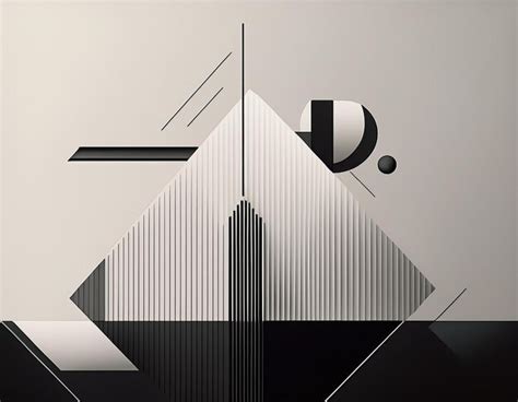 Minimalist Line Art With Abstract Geometric Patterns Clean Simple