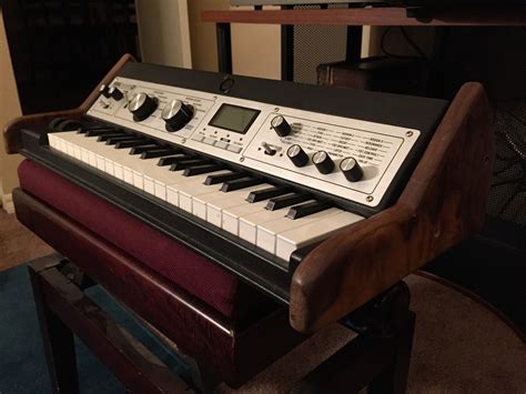 MATRIXSYNTH Custom Korg MicroKorg XL With Slanted Front Panel Wood Sides