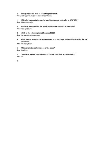 Spring Framework Bean Management Guide Pdf