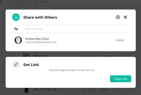 How To Share A File Or Folder Set Up Sharing Permissions Stop Sharing Support KDAN