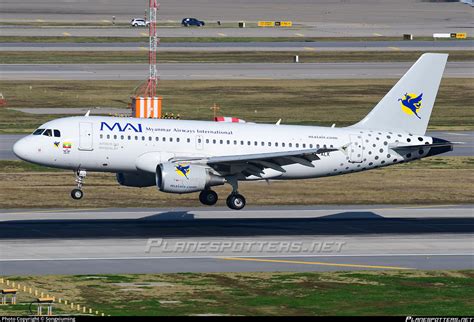 Xy Alk Myanmar Airways International Airbus A319 115 Photo By Songxiuming Id 1511113