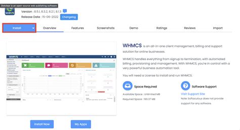 How To Install The Whmcs Application Using Softaculous Hostarmada