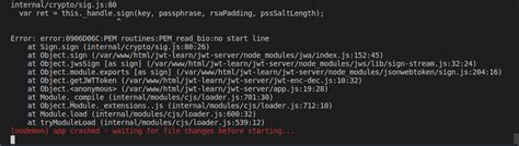 Javascript Encoding The Data To JWT Token With NodeJS Getting Error