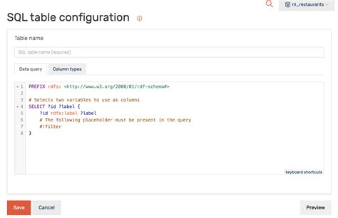 Sql Access Over Jdbc — Graphdb Se 9100 Documentation