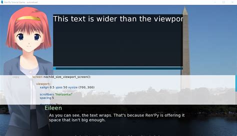 tutorial textwrap doesn t work correctly · issue 3781 · renpy renpy · github