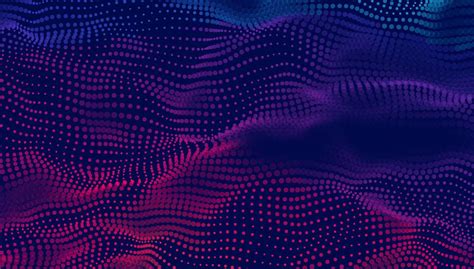 Colorful Abstract Wave Pattern With Flowing Dots And Dynamic Gradient