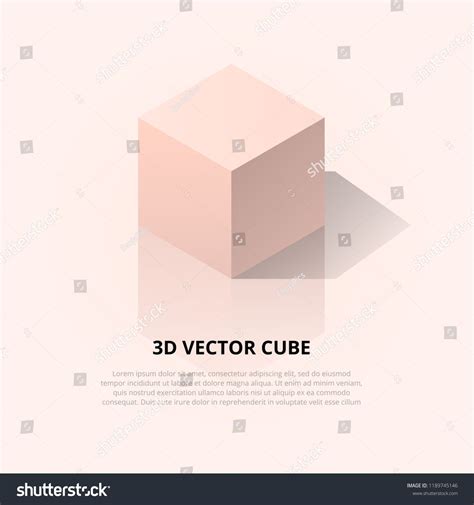 Isometric Cube With Shadow Vector Illustration Eps 10 Ad Ad
