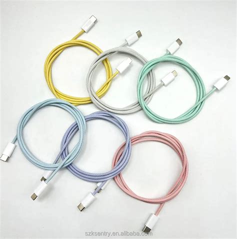 60w Braided Type C Usb Cable Mobile Phone Quick Charger With 3a Fast Charging Function Usb To