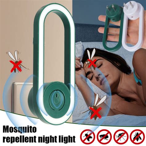 Ultrasonic Mosquitoes Repeller Led Night Light Bugs Killers Outdoor