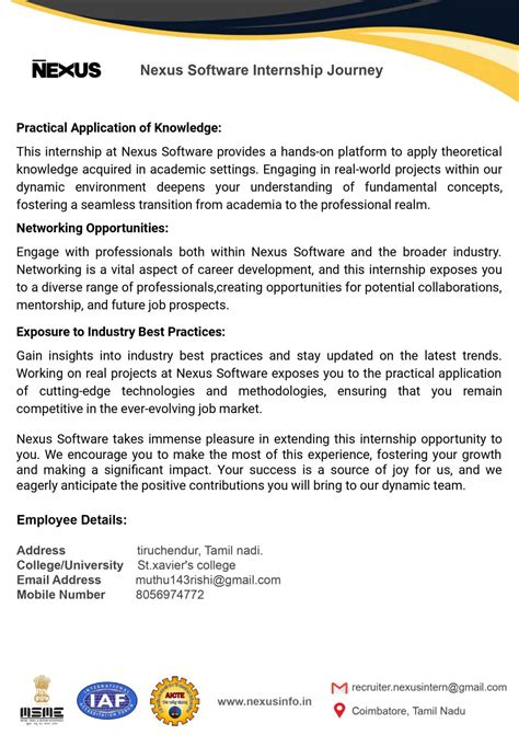 Nexusintern Muthu Krishnan