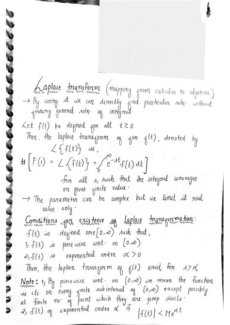 SOLUTION Laplace Transform Part Studypool