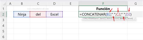 Concatenar En Inglés En Excel Ninja Del Excel