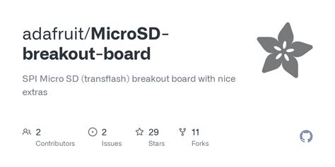 Microsd Breakout Board Readme Md At Master · Adafruit Microsd Breakout Board · Github