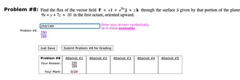 solved problem 8 find the flux of the vector field f xi
