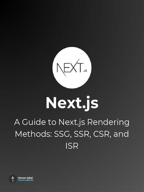 Nextjs Rendering Methods Ssg Ssr Csr And Isr Pdf Dynamic Web Page Computing