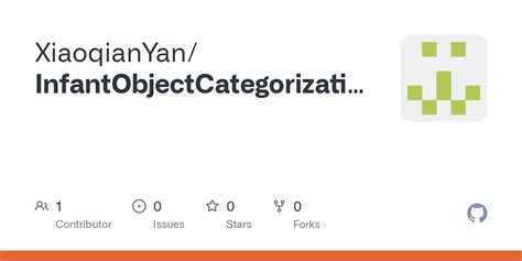 Github Xiaoqianyaninfantobjectcategorization