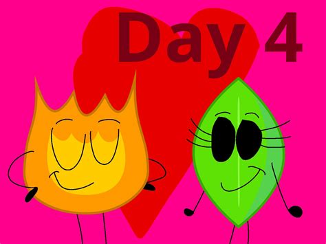 Bfdi In February Day 4 Firey X Leafy By Velvendapinkotter On Deviantart
