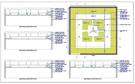 False Ceiling Cad Block Plan And Sections X Dwg Detail Plan N