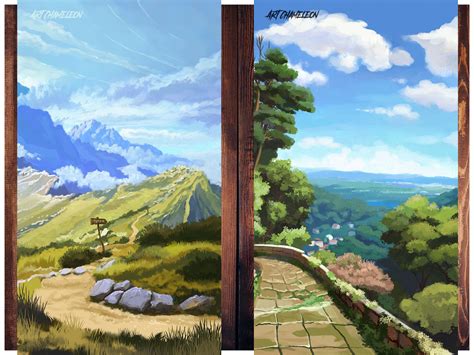 9 Metaphorical Landscape By Денис Добренький On Dribbble