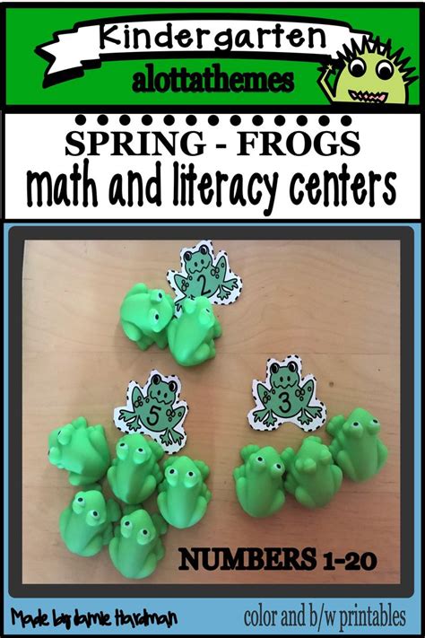 Frog Math And Literacy Centers