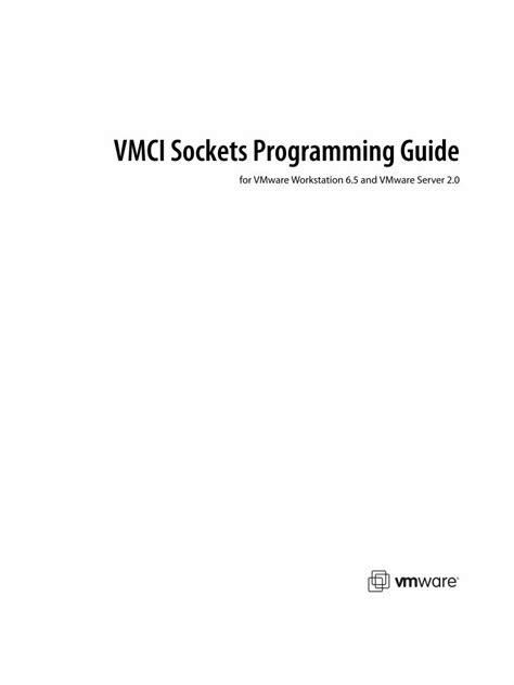 pdf vmci sockets programming guide vmware dokumen tips