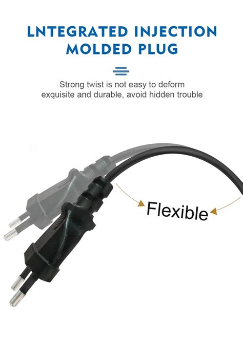 유럽용 Ac 전원 케이블